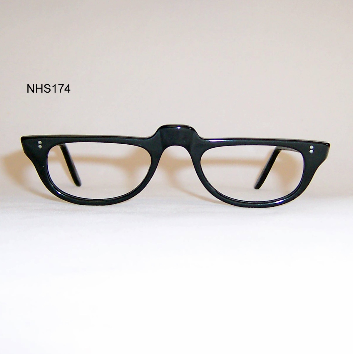 Vintage Black NHS “824” Half Eye Spectacles | Dead Men's Spex
