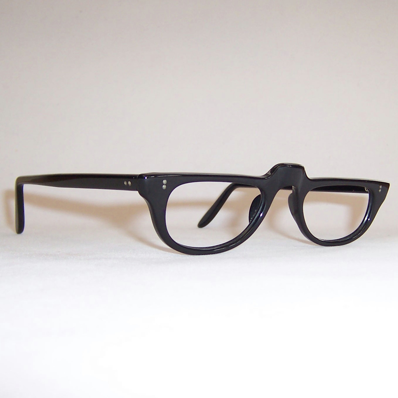 Vintage Black NHS “824” Half Eye Spectacles | Dead Men's Spex